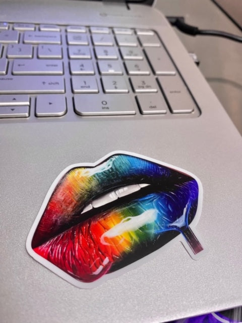 Rainbow Lips Stickers – Giovannie's Originals