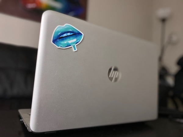 Blue Lips Stickers – Giovannie's Originals